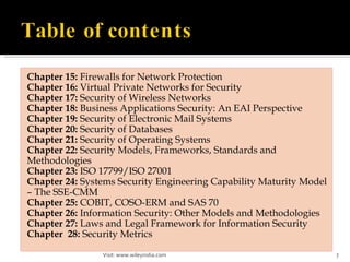 Information Systems Security: Security Management, Metrics, Frameworks and Best Practices | PPT