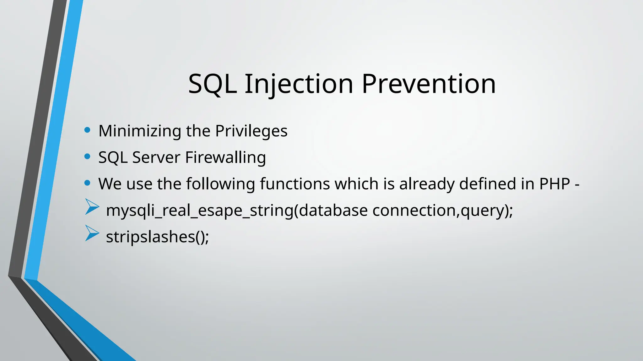 cybersecurity and sql injection for students | PPT