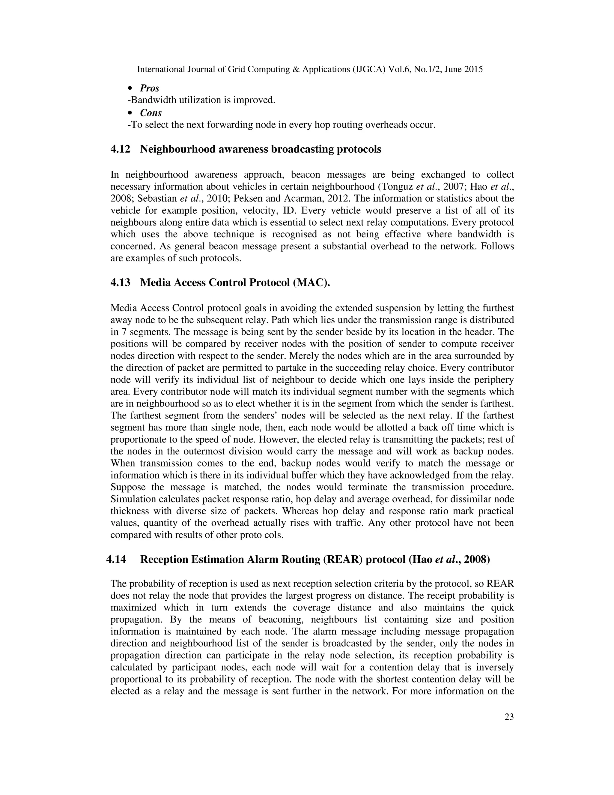 SCRUTINY OF BROADCASTING PROTOCOLS IN VANET | PDF | Computer Networking | Computing