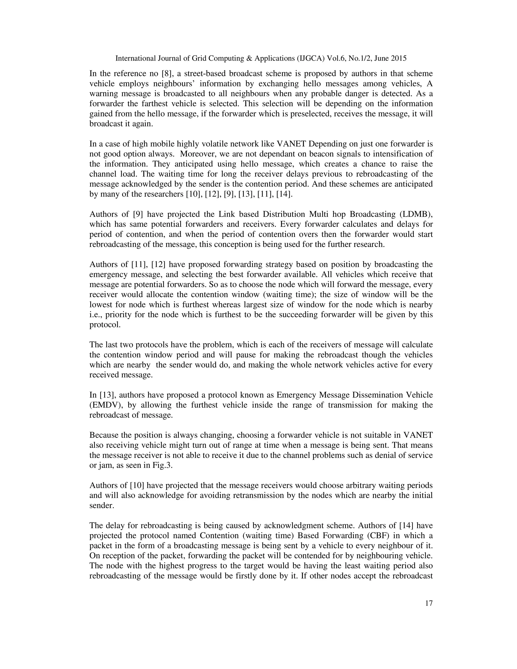 SCRUTINY OF BROADCASTING PROTOCOLS IN VANET | PDF | Computer Networking | Computing