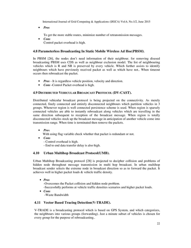 SCRUTINY OF BROADCASTING PROTOCOLS IN VANET | PDF | Computer Networking | Computing
