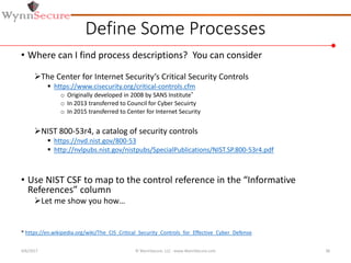 Implementing a Security Management Framework | PPT