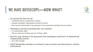 DevSecOps: A Secure SDLC in the Age of DevOps and Hyper-Automation | PPT