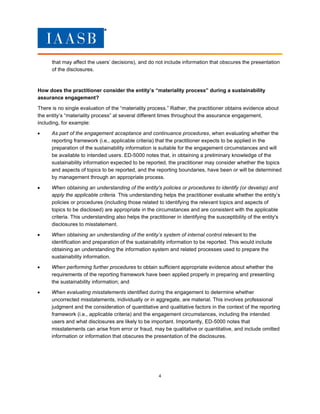 ISSA 5000 Sustainability Assurance Frequently Asked Questions | PDF