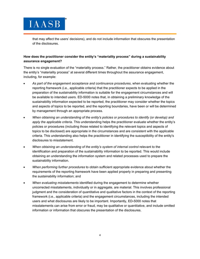 ISSA 5000 Sustainability Assurance Frequently Asked Questions | PDF