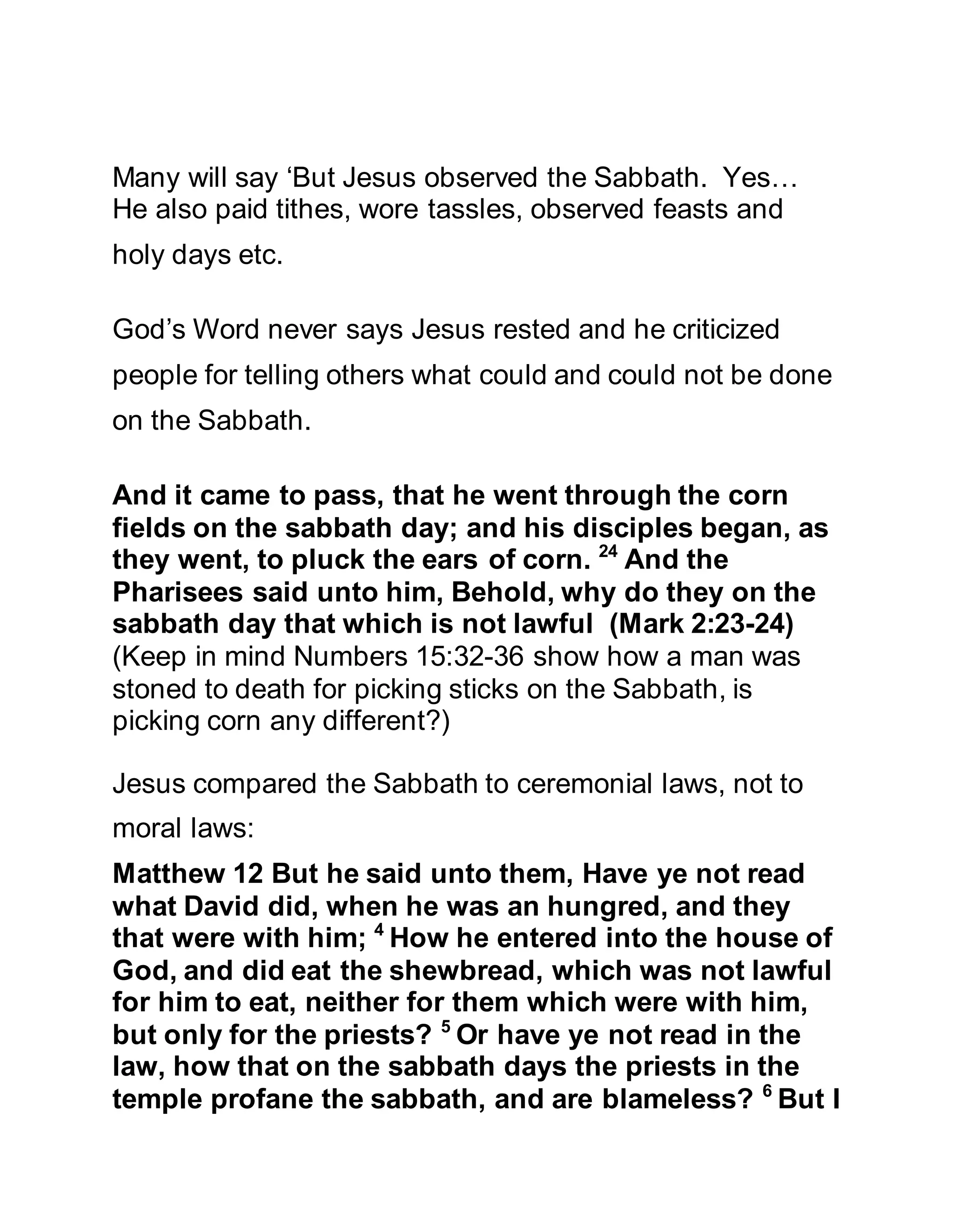 Is Sabbath Keeping For Today? | DOCX