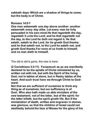 Is Sabbath Keeping For Today? | PDF