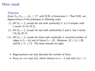 "Combinatorics of 4-dimensional resultant polytopes" | PPT
