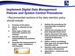 ISSA Data Retention Policy Development | PPT