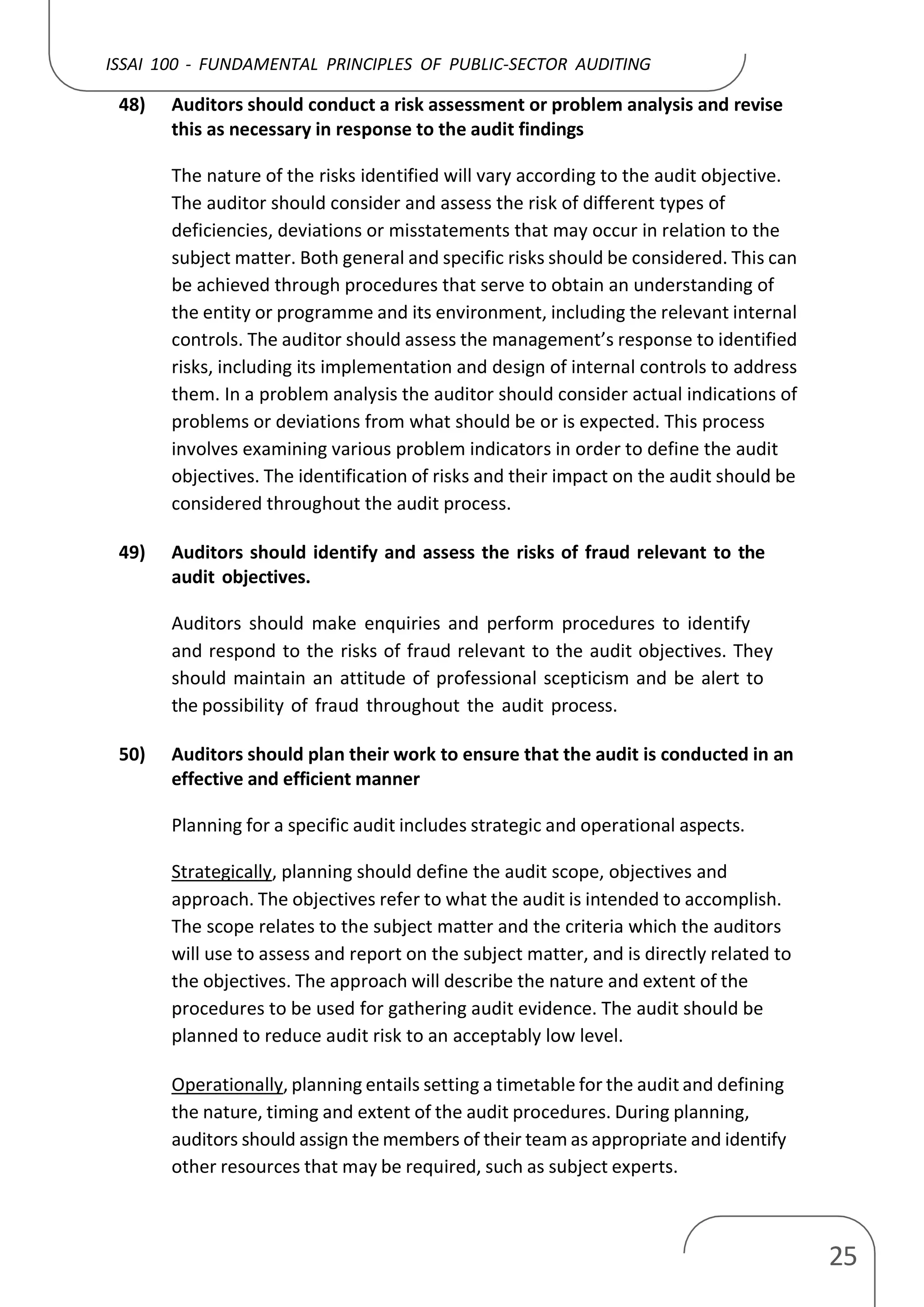 Standar ISSAI 100 untuk dipelajari bersama | PDF