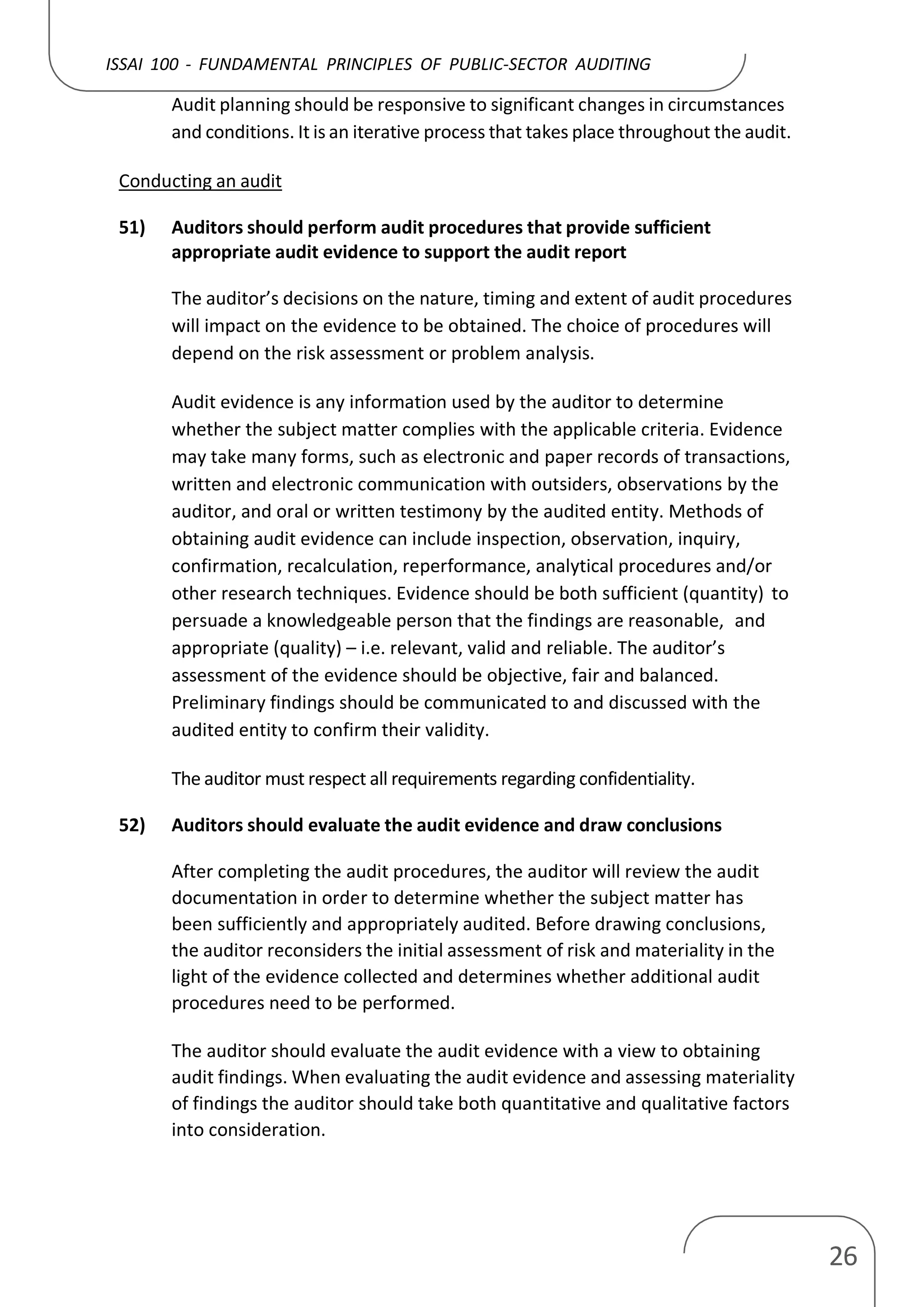 Standar ISSAI 100 untuk dipelajari bersama | PDF