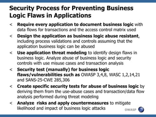 Security Exploit of Business Logic Flaws, Business Logic Attacks | PPT