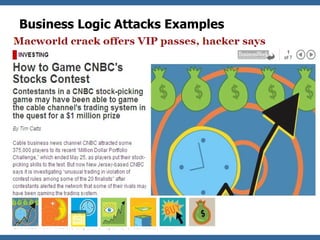 Security Exploit of Business Logic Flaws, Business Logic Attacks | PPT