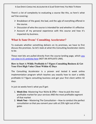 Is Sam Oven's Consulting Accelerator A Scam Everything You Need To Know ...