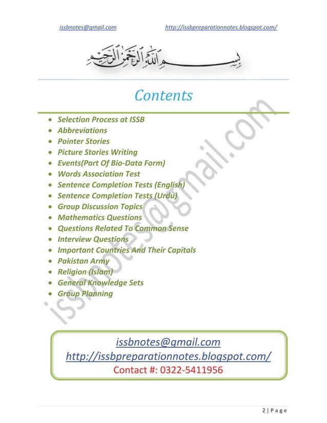 complete Issb test preparation book | PDF