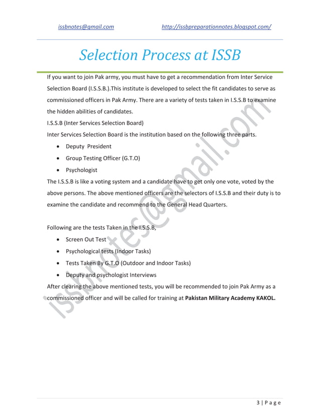 complete Issb test preparation book | PDF