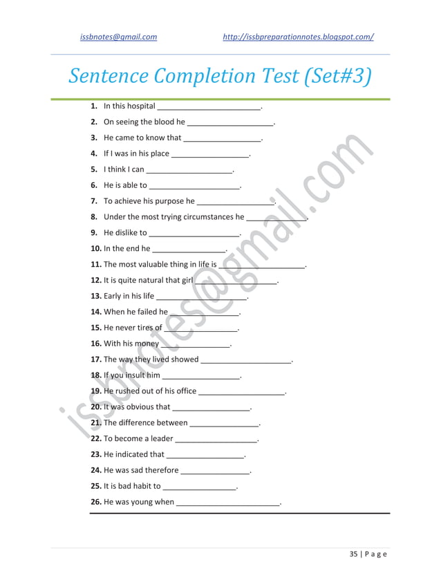 complete Issb test preparation book | PDF