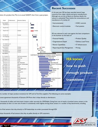 Iss Capabilities Summary | PDF