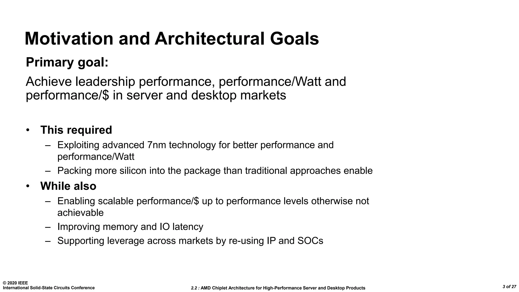 AMD Chiplet Architecture for High-Performance Server and Desktop ...