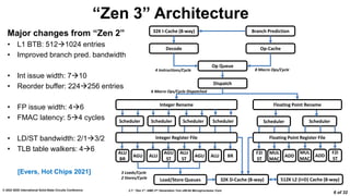 “Zen 3”: AMD 2nd Generation 7nm x86-64 Microprocessor Core | PPTX