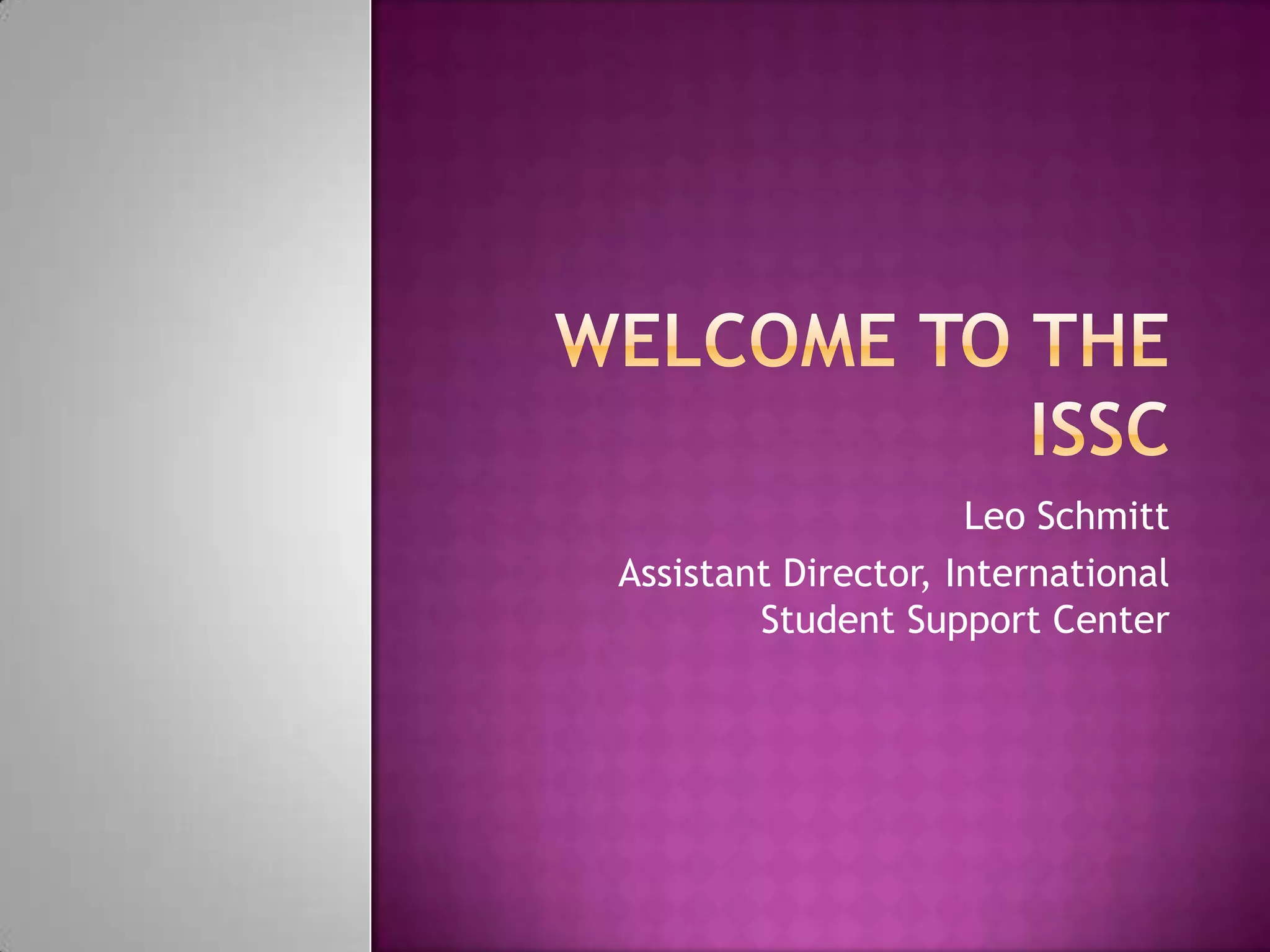 Issc introduction | PPTX