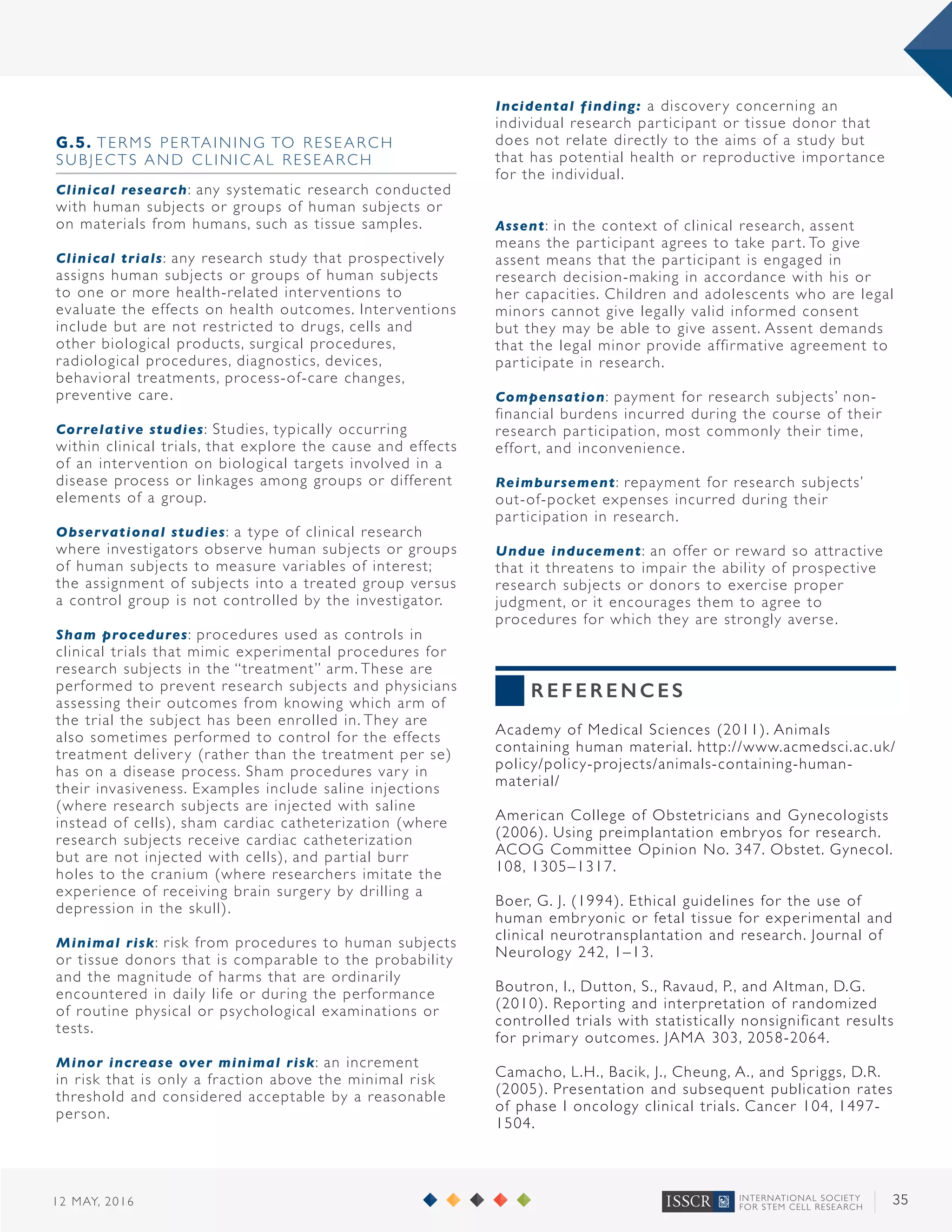 ISSCR Guidelines for Stem Cell Science and Clinical Translation | PDF