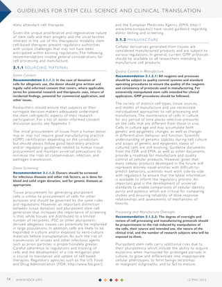 ISSCR Guidelines for Stem Cell Science and Clinical Translation | PDF