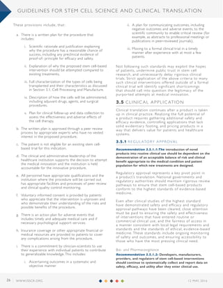 ISSCR Guidelines for Stem Cell Science and Clinical Translation | PDF