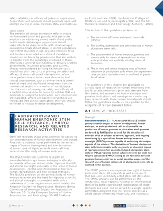 ISSCR Guidelines for Stem Cell Science and Clinical Translation | PDF