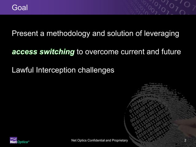 Sharon’ Besser, Net Optics VP of Technology, Net Optics, discusses ...