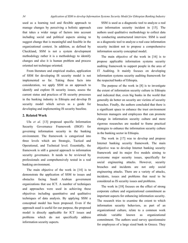 Application of Soft Systems Methodology (SSM) to develop Information ...