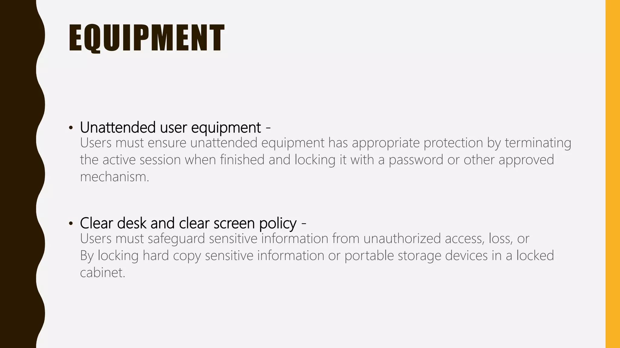 Paper review: Information Security; Physical and Environmental Security Procedure | PPTX