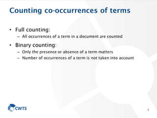Using full-text data to create improved term maps | PPT