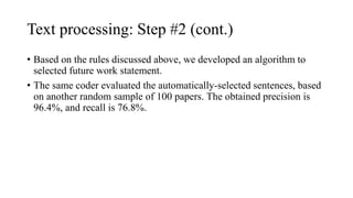 Using a keyword extraction pipeline to understand concepts in future ...