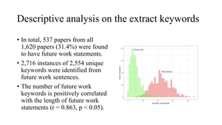 Using a keyword extraction pipeline to understand concepts in future ...