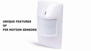 Passive Infrared Motion Sensors | PPTX