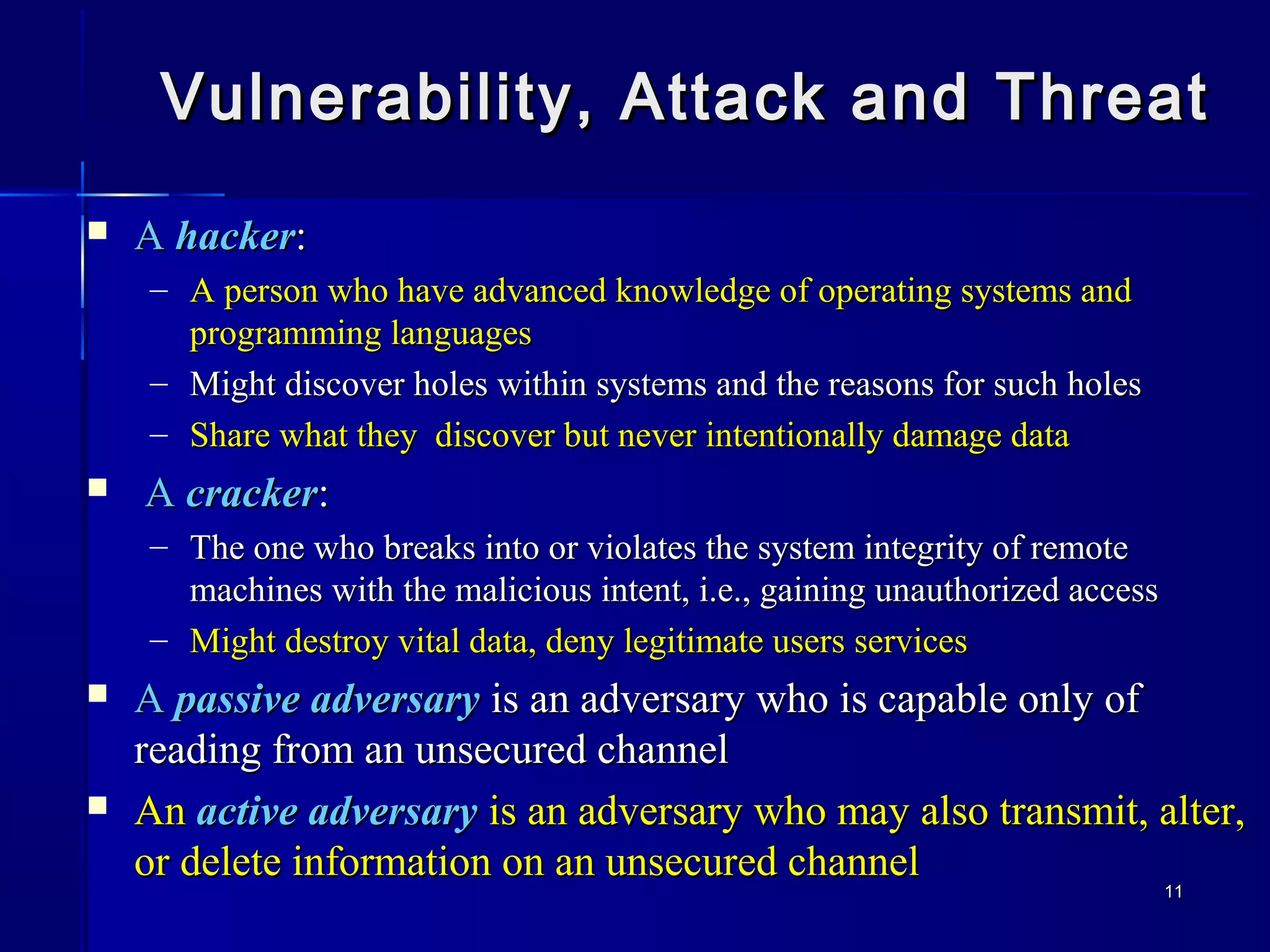 Information System Security(lecture 1) | PPT
