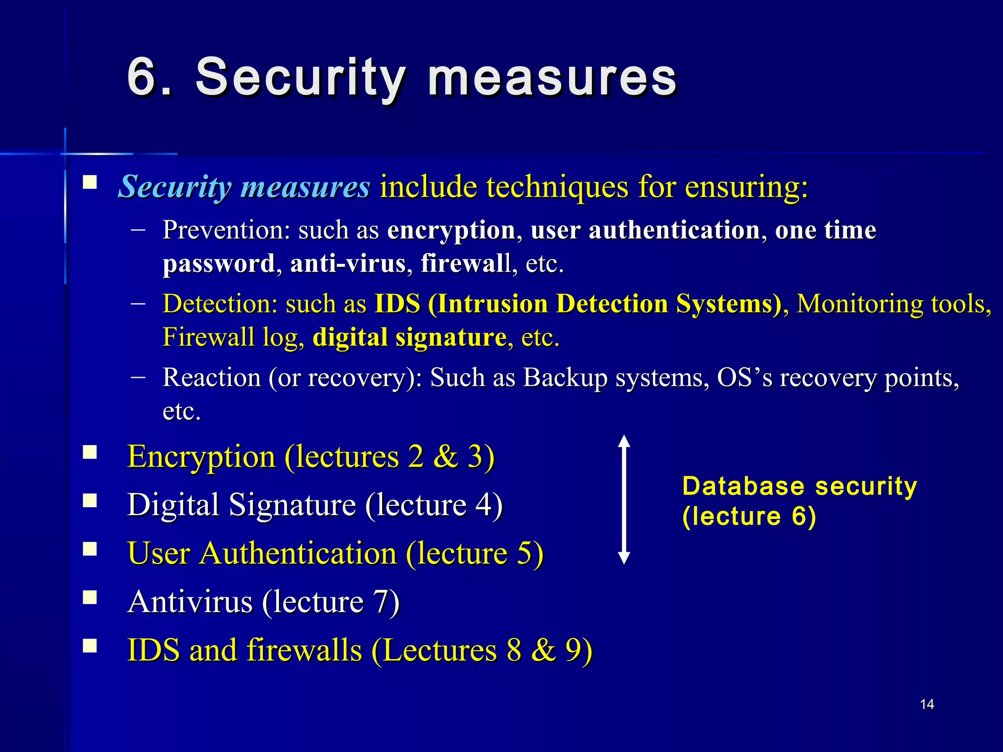 Information System Security Lecture 1 Ppt
