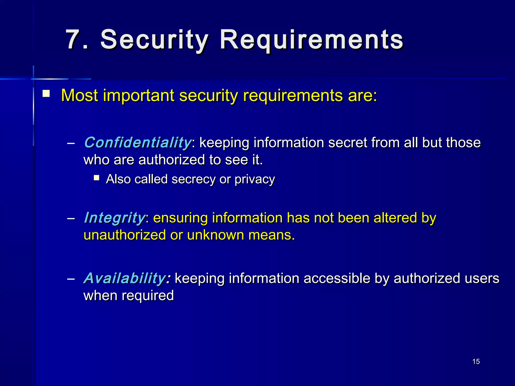 Information System Security Lecture 1 Ppt