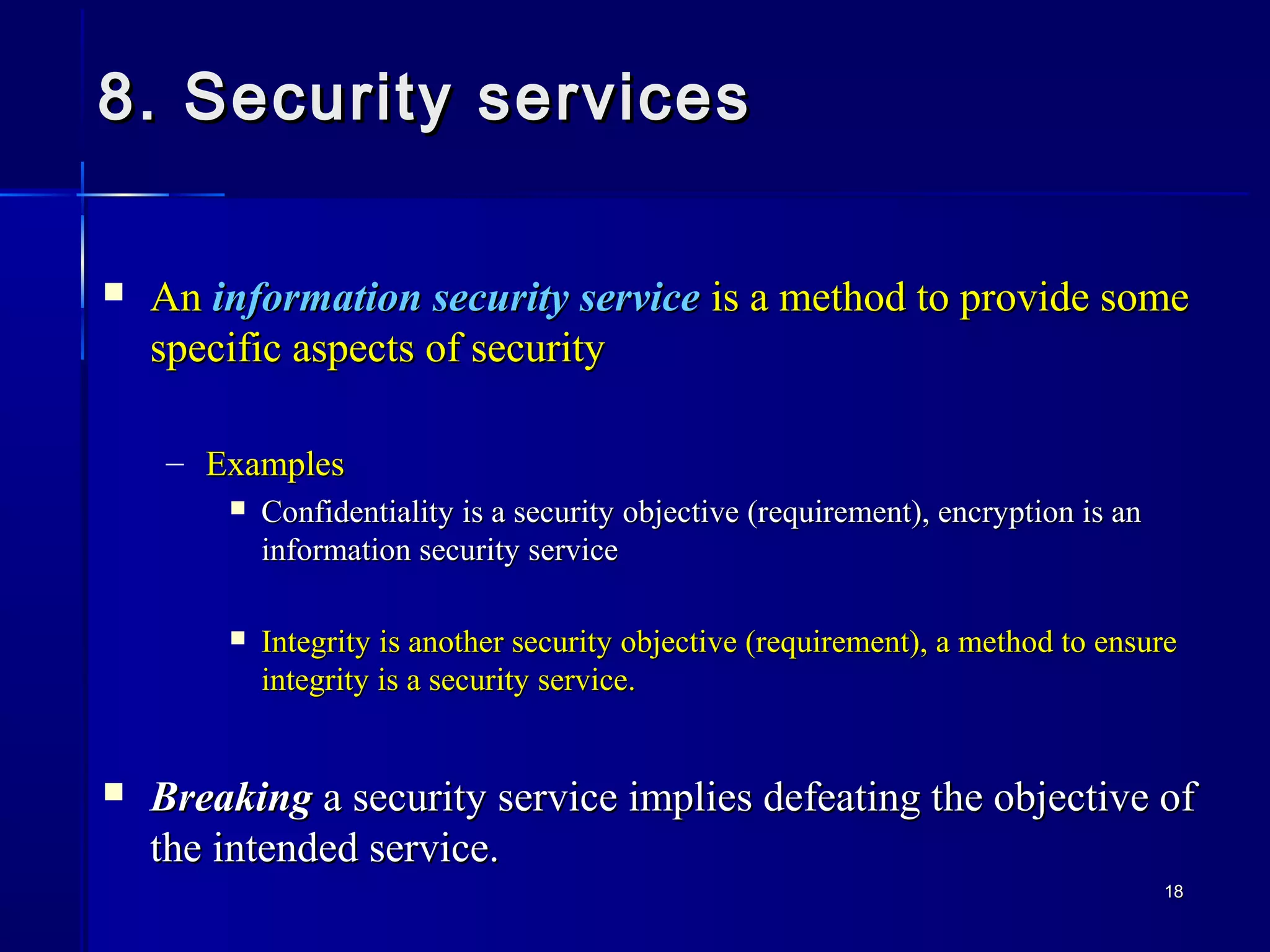 Information System Security(lecture 1) | PPT