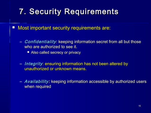 Information System Security(lecture 1) | PPT
