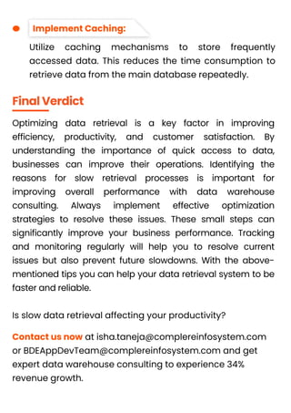 Is slow data retrieval creating trouble? Optimize it with an effective system | PDF | Databases ...