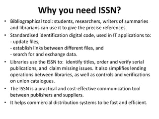 All you want to know about ISSN-ISBN | PPTX