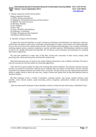 SURVEY ON BIG DATA PROCESSING USING HADOOP, MAP REDUCE | PDF