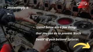 Is Mercedes Sprinter Black Death Preventable | PPT