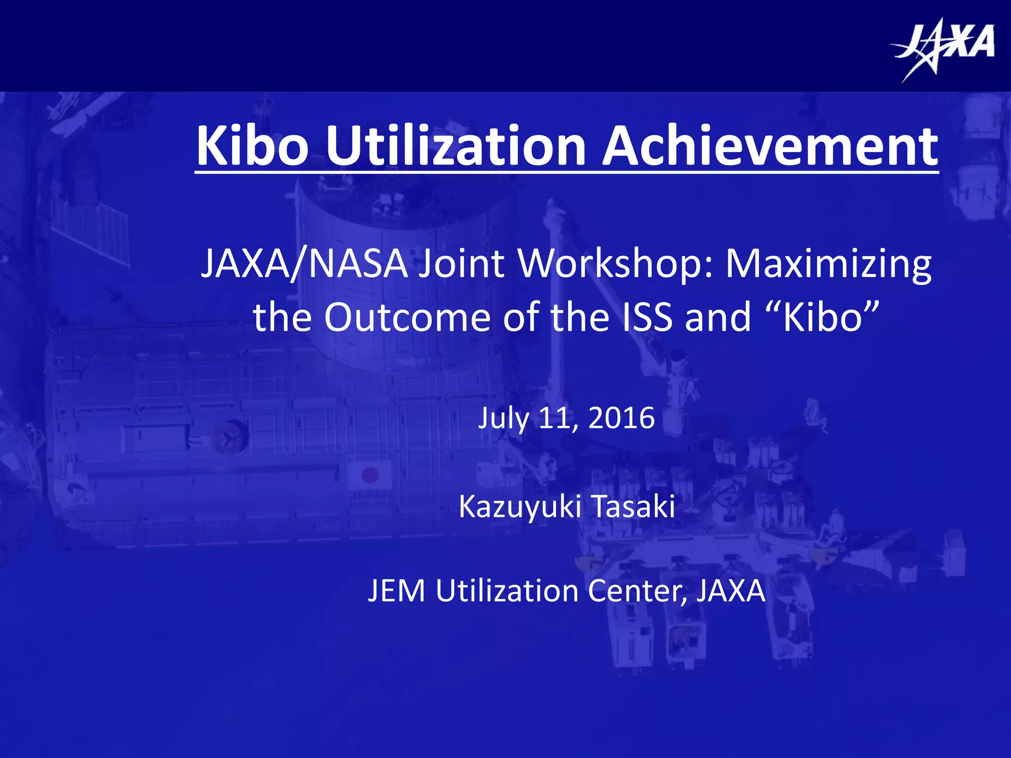 Kibo Utilization Achievements | PDF