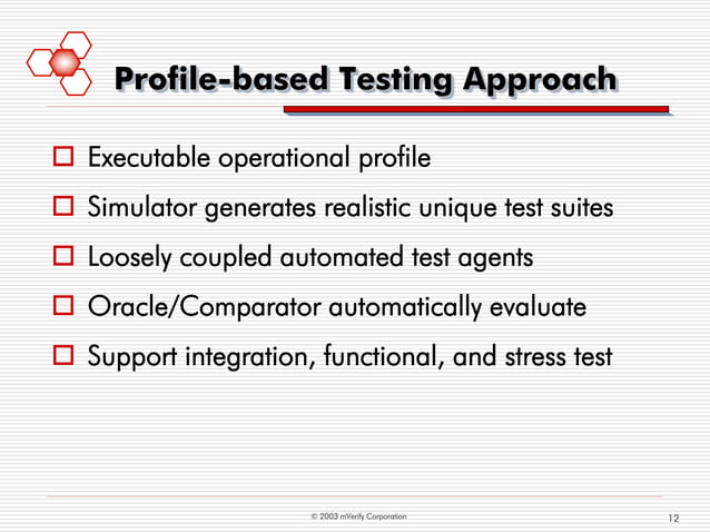 Experience with a Profile-based Automated Testing Environment | PPT