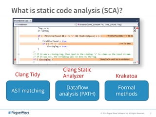 Using static analysis tools within continuous integration systems | PPT