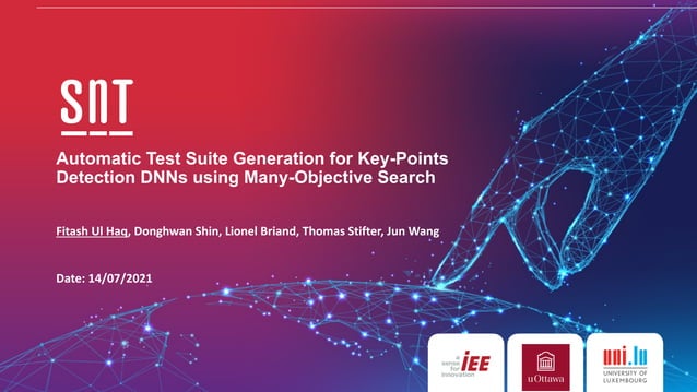 Automatic Test Suite Generation For Key Points Detection Dnns Using
