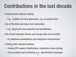 Past and Future of Software Testing and Analysis | PDF